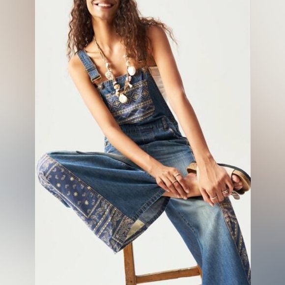 bohemela x shein | Jeans | Nwot Womens Blue Denim Overalls 6 | Poshmark